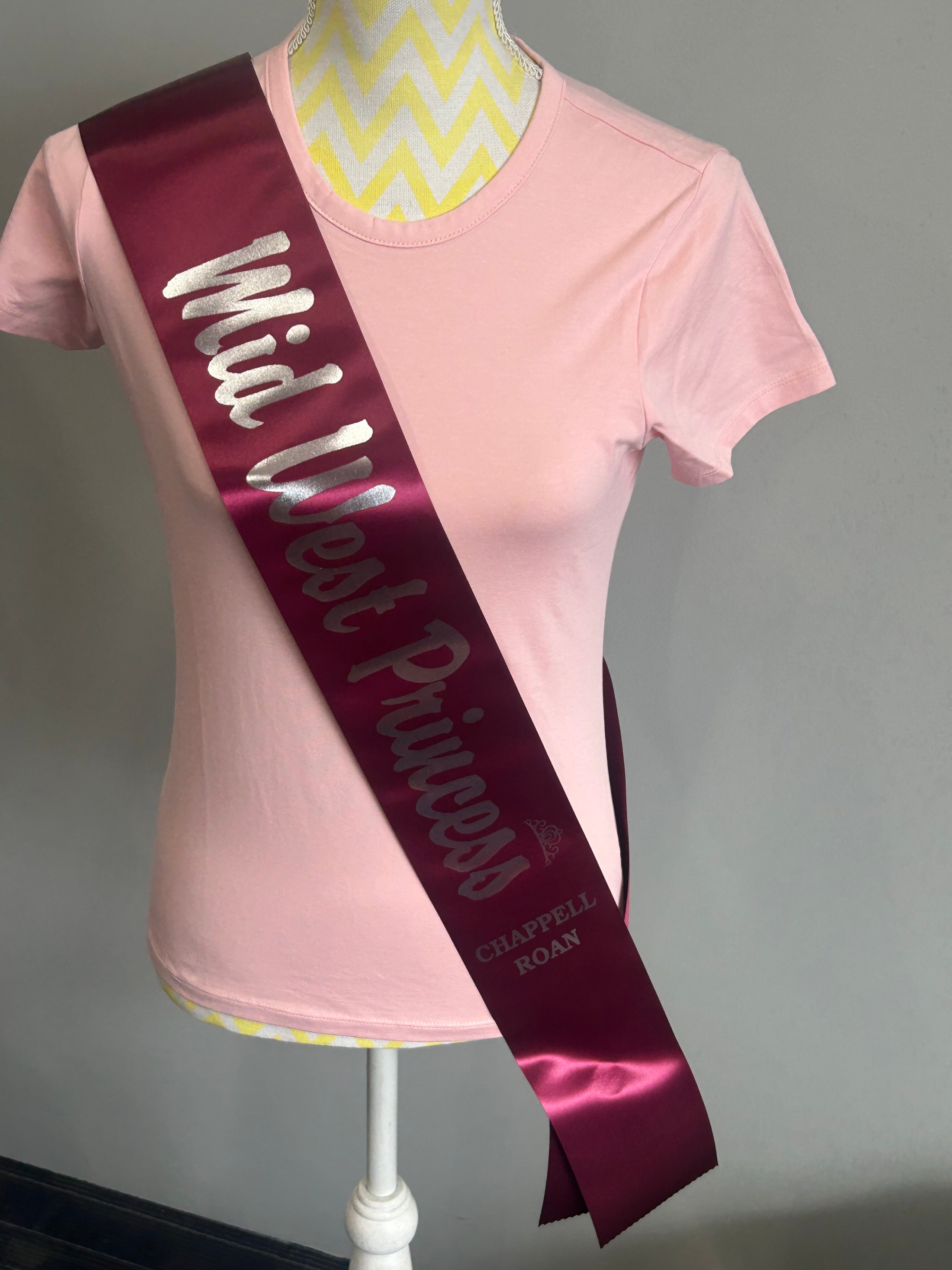 Chappell Roan "Mid West Princess" Sash | AJ's Place